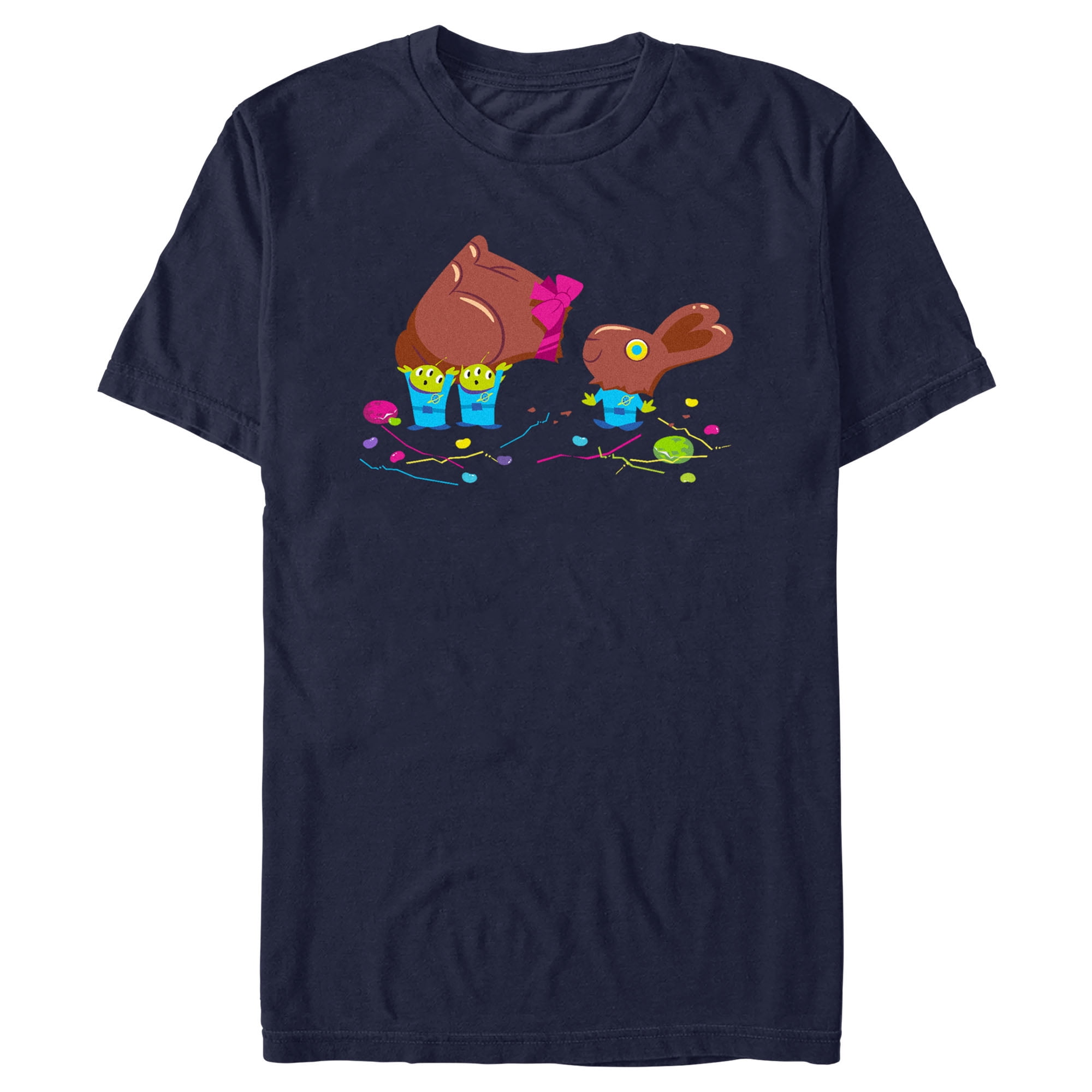 Men's Toy Story Aliens Chocolate Easter Bunny Graphic Tee Navy Blue ...