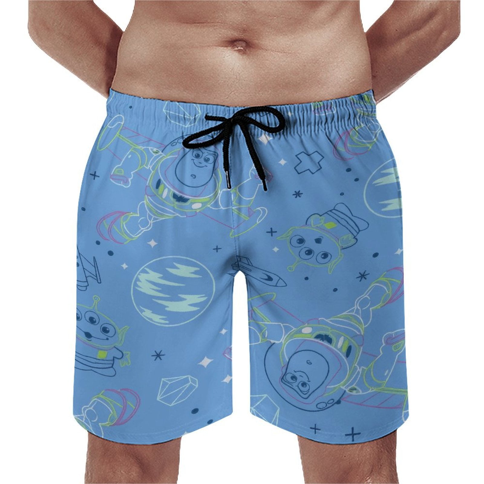 Men's Toy Story Beach Shorts Quick Dry Swim Trunks with Pockets Swim ...