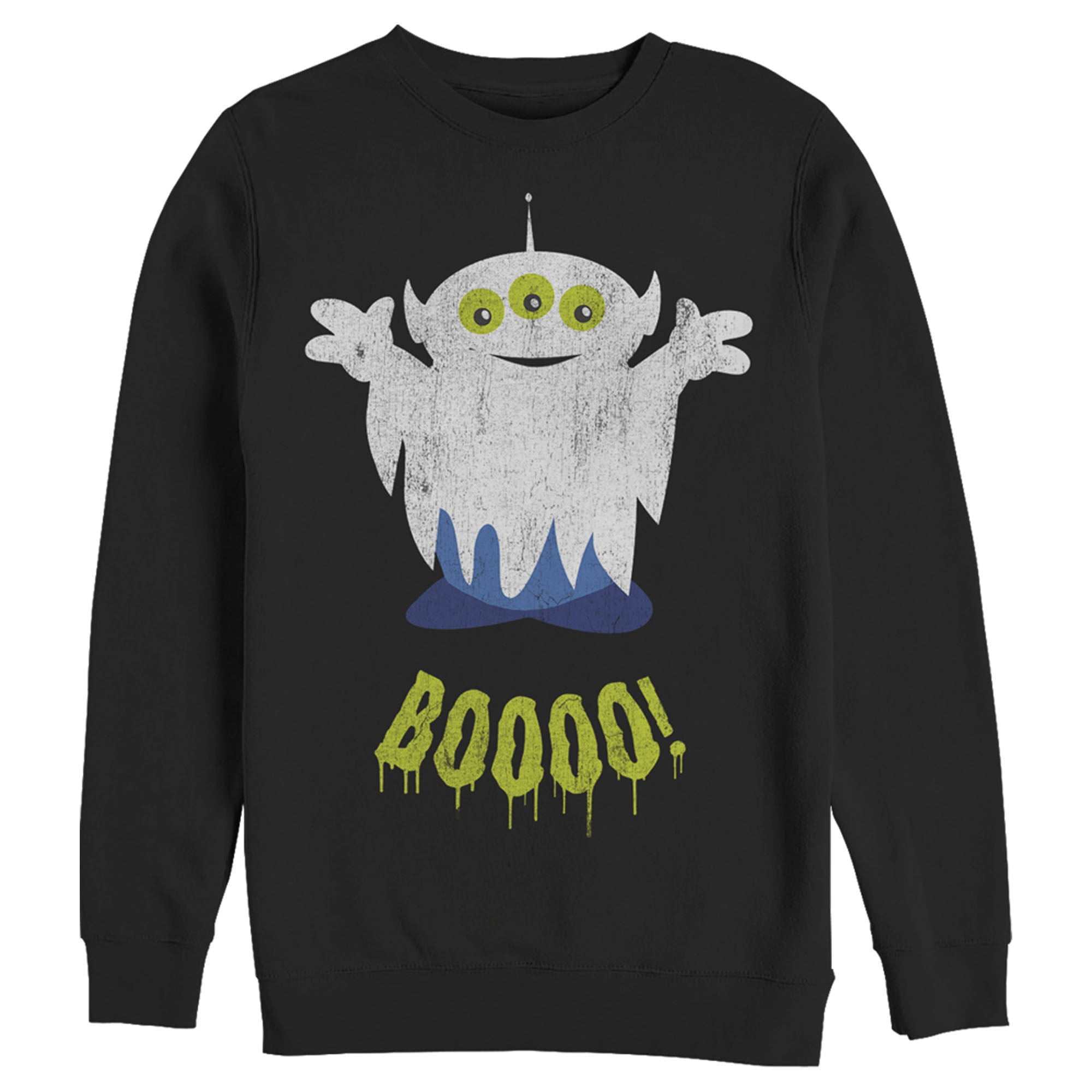 Men's Toy Story Halloween Squeeze Alien Boo Ghosts Sweatshirt Black 3X ...