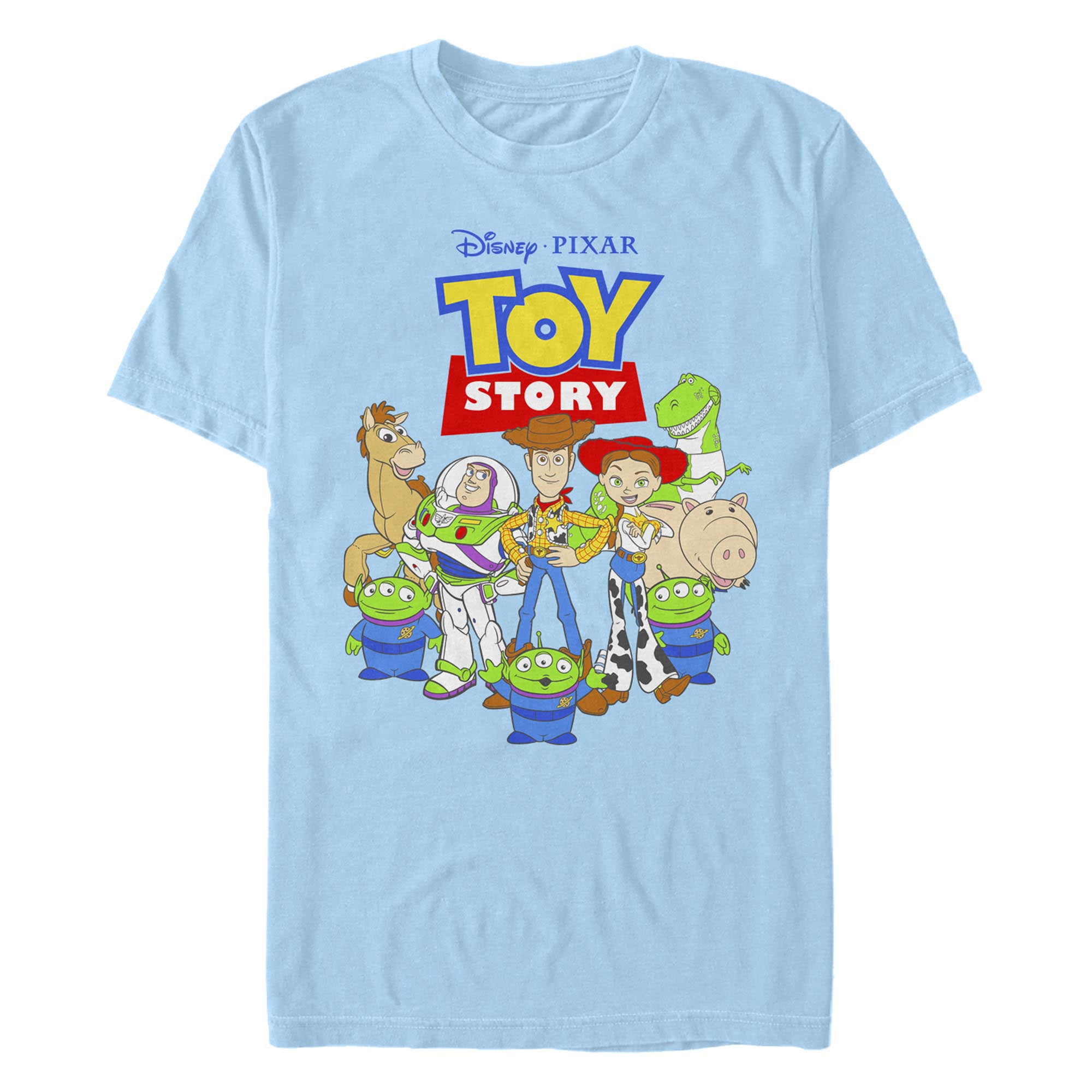 Men's Toy Story Main Characters Logo Graphic T-Shirt - Walmart.com