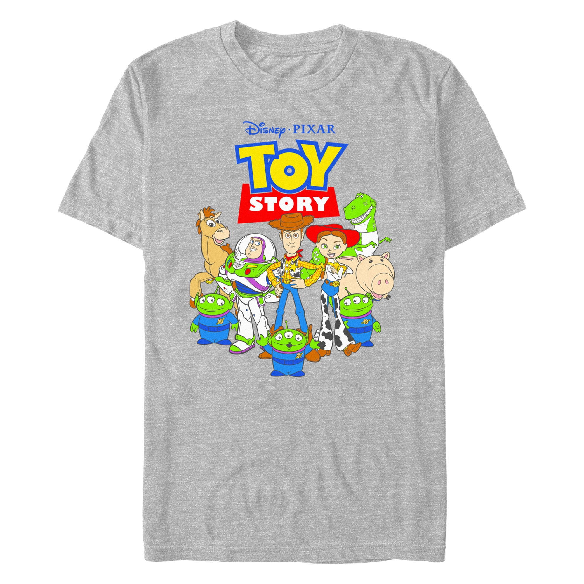 Men's Toy Story Main Characters Logo Graphic T-Shirt - Walmart.com