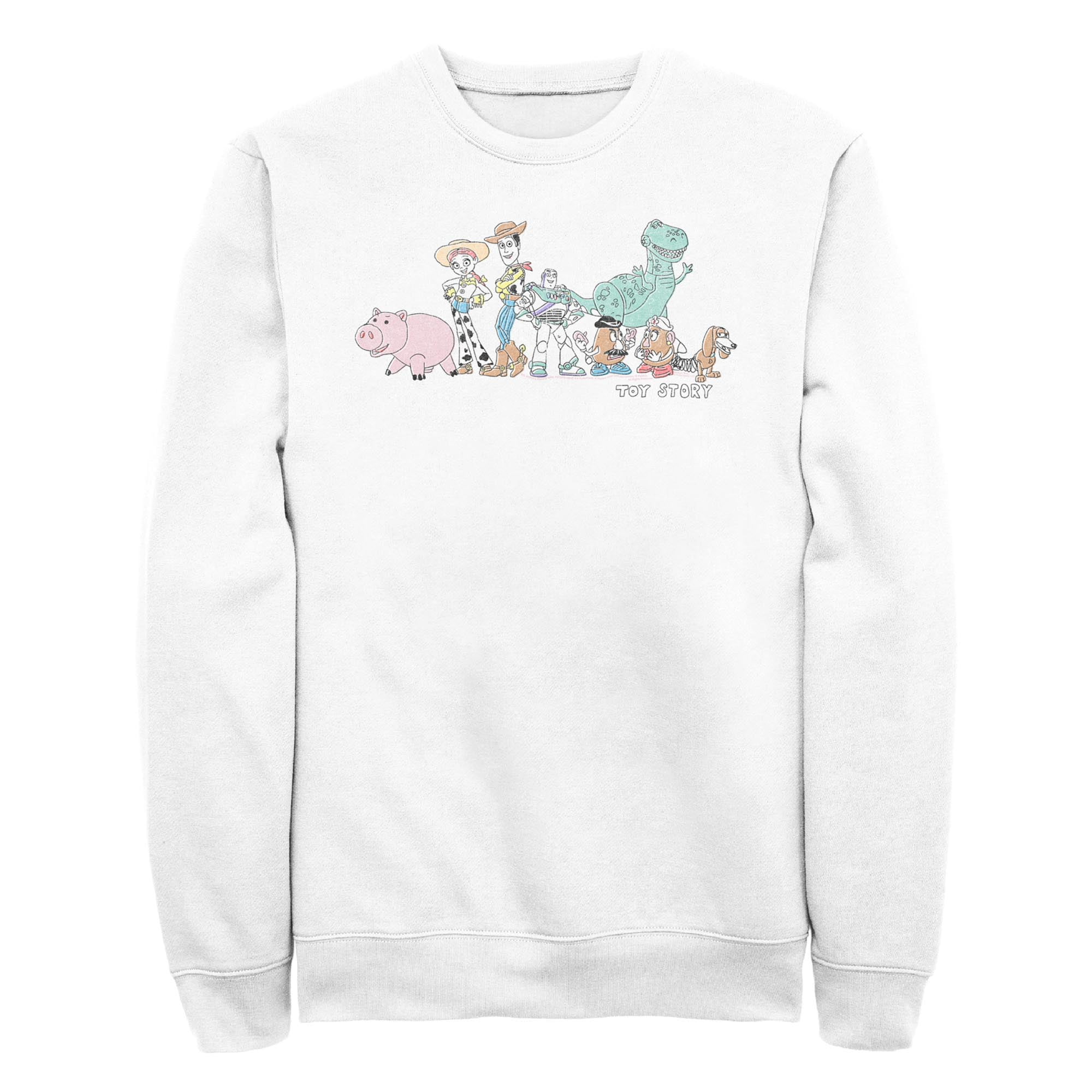 Men's Toy Story Retro Line Up Sketch Sweatshirt - Walmart.com