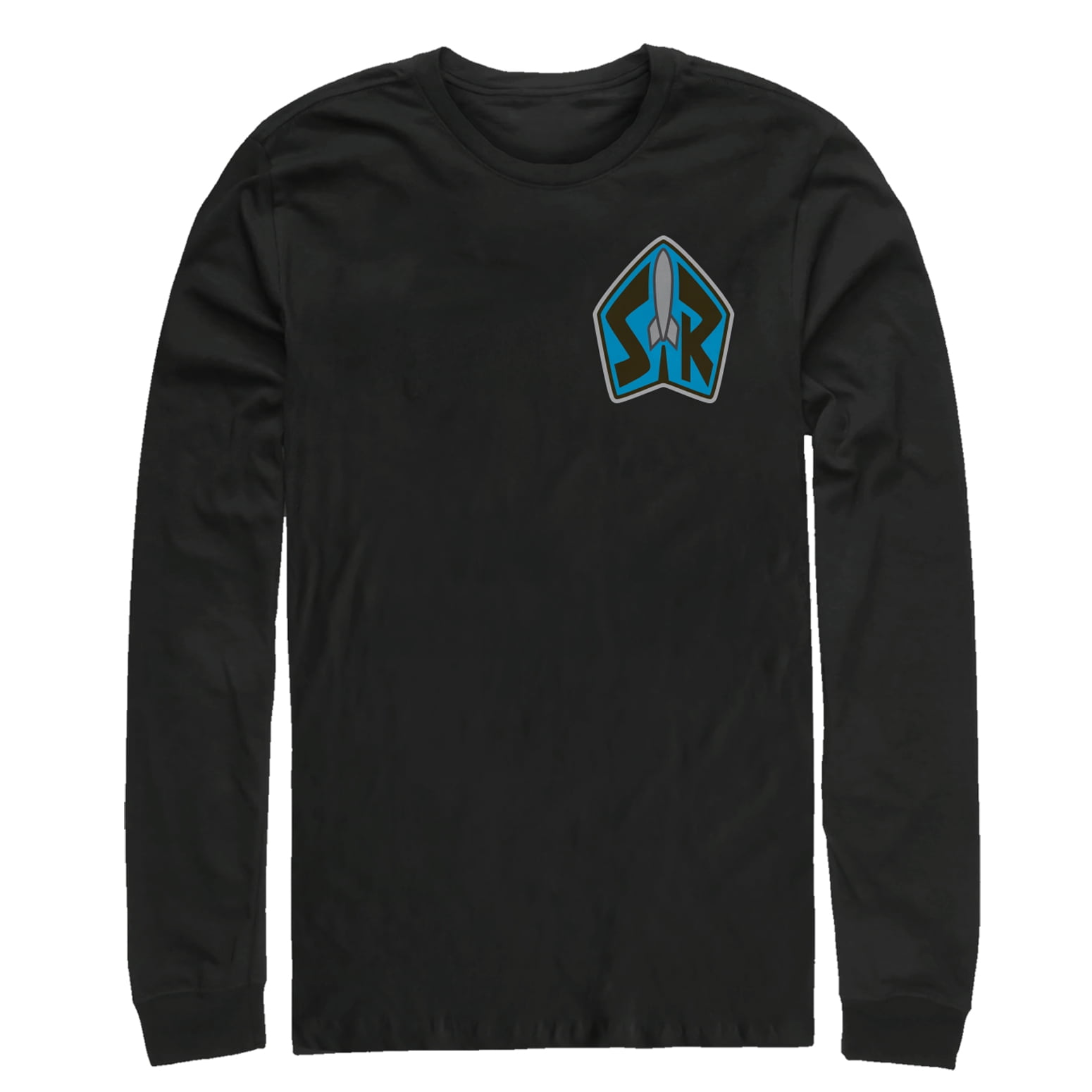 Men's Toy Story Space Ranger Emblem Long Sleeve Shirt Black Medium ...