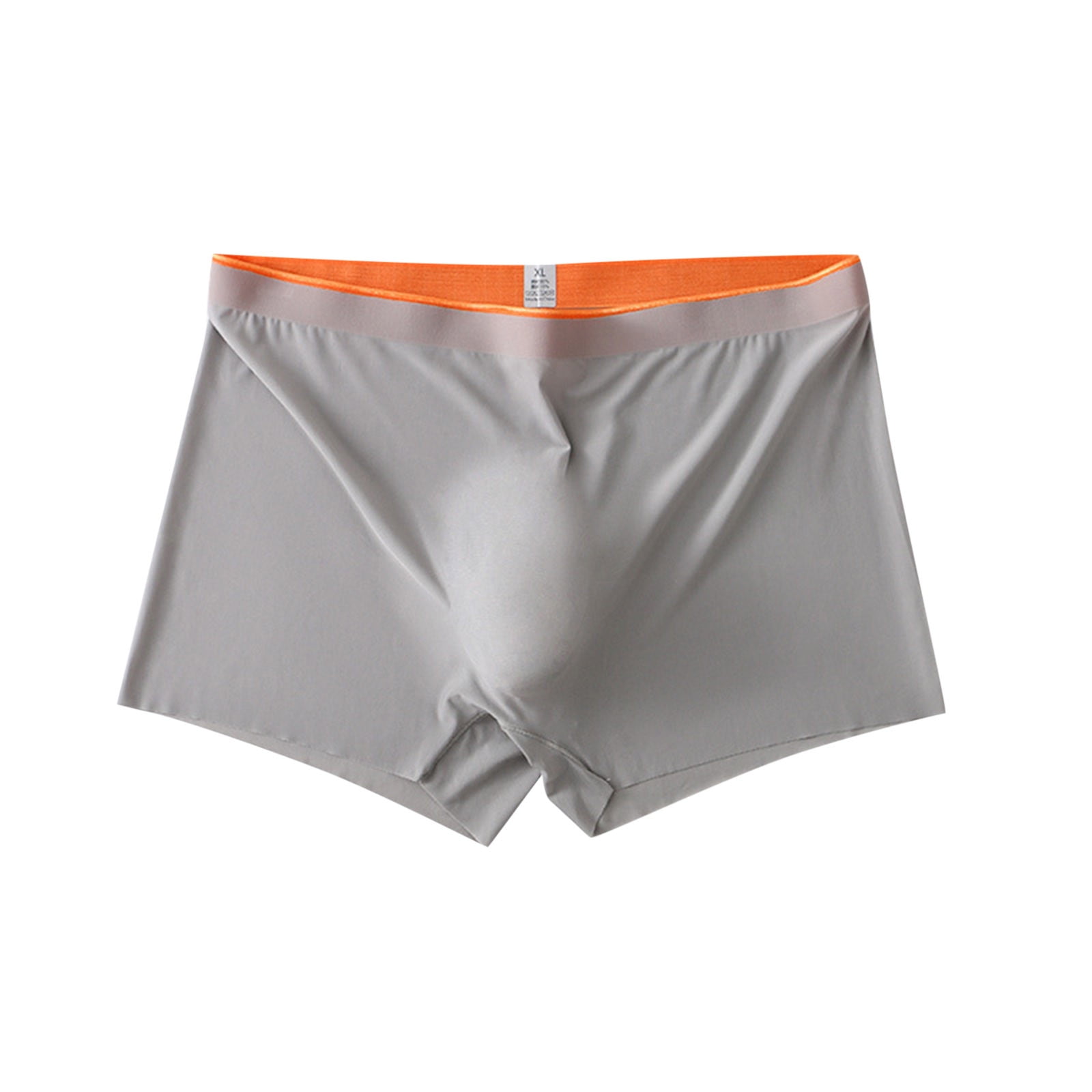Men's Traceless Trunks Ice Silk Pouch Underwear Non See-Through ...