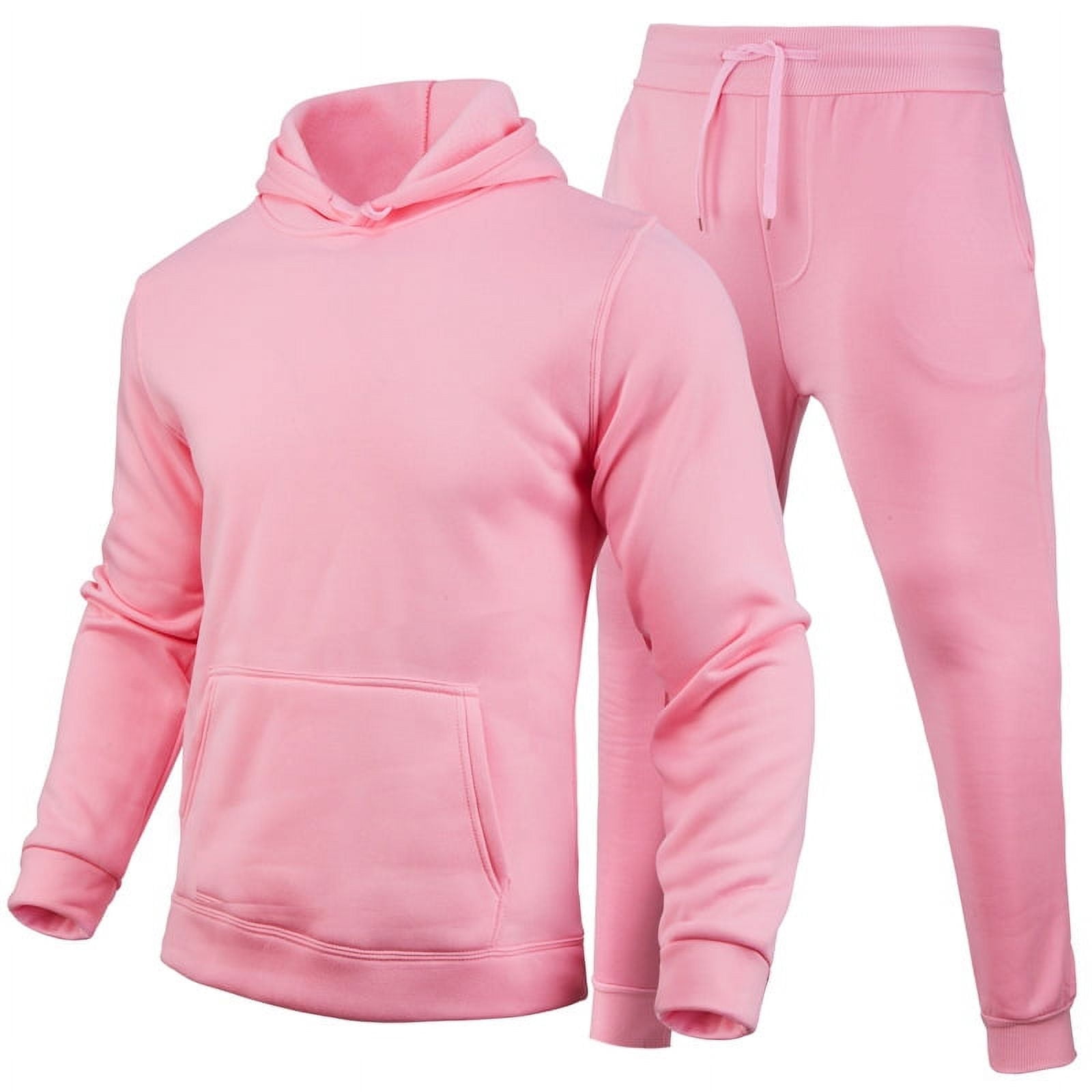Men's Tracksuit 2 Piece Hooded Athletic Sweatsuits Casual Running ...