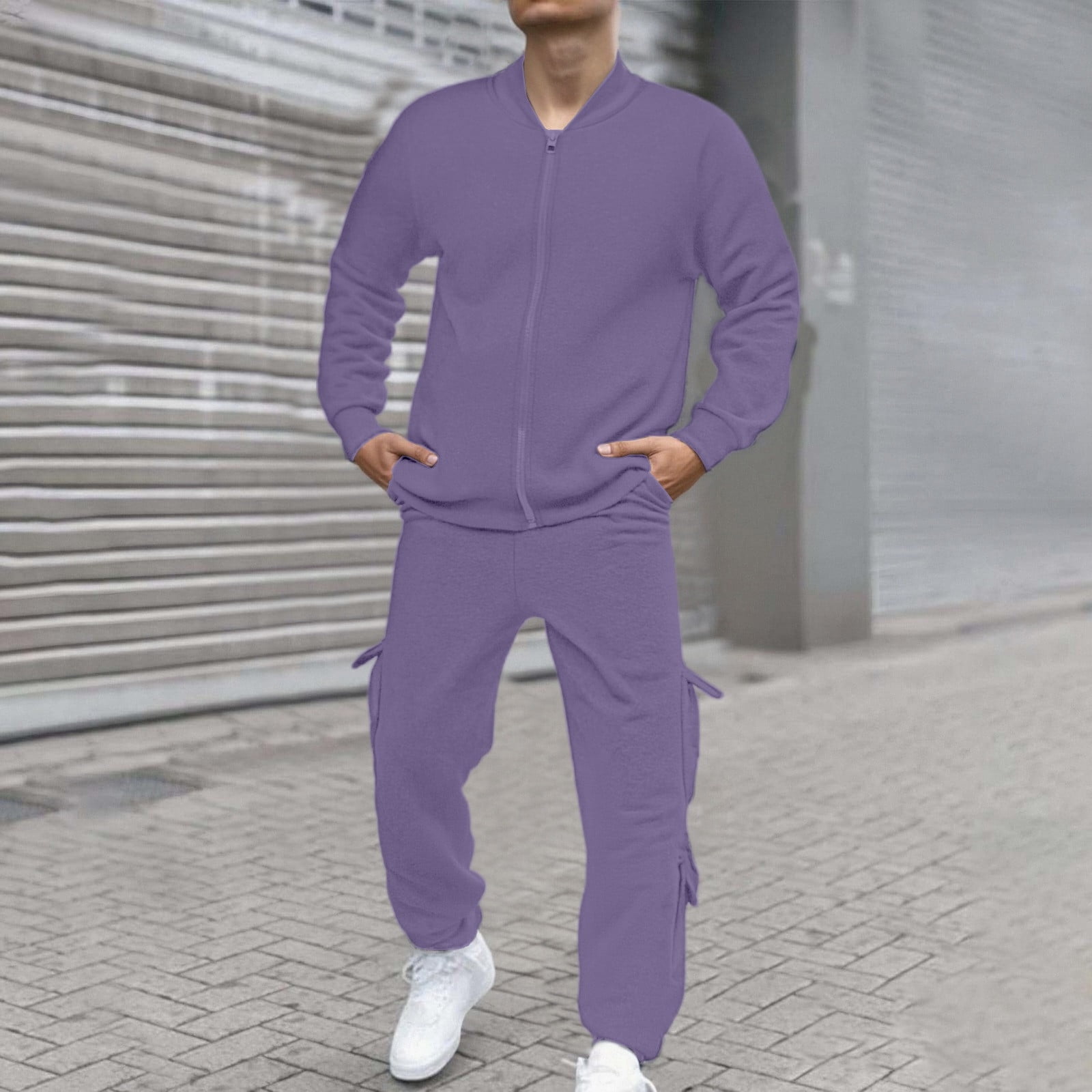 Men's Tracksuits Sweatsuits for Men Sweat Track Suits 2 Piece Athletic ...