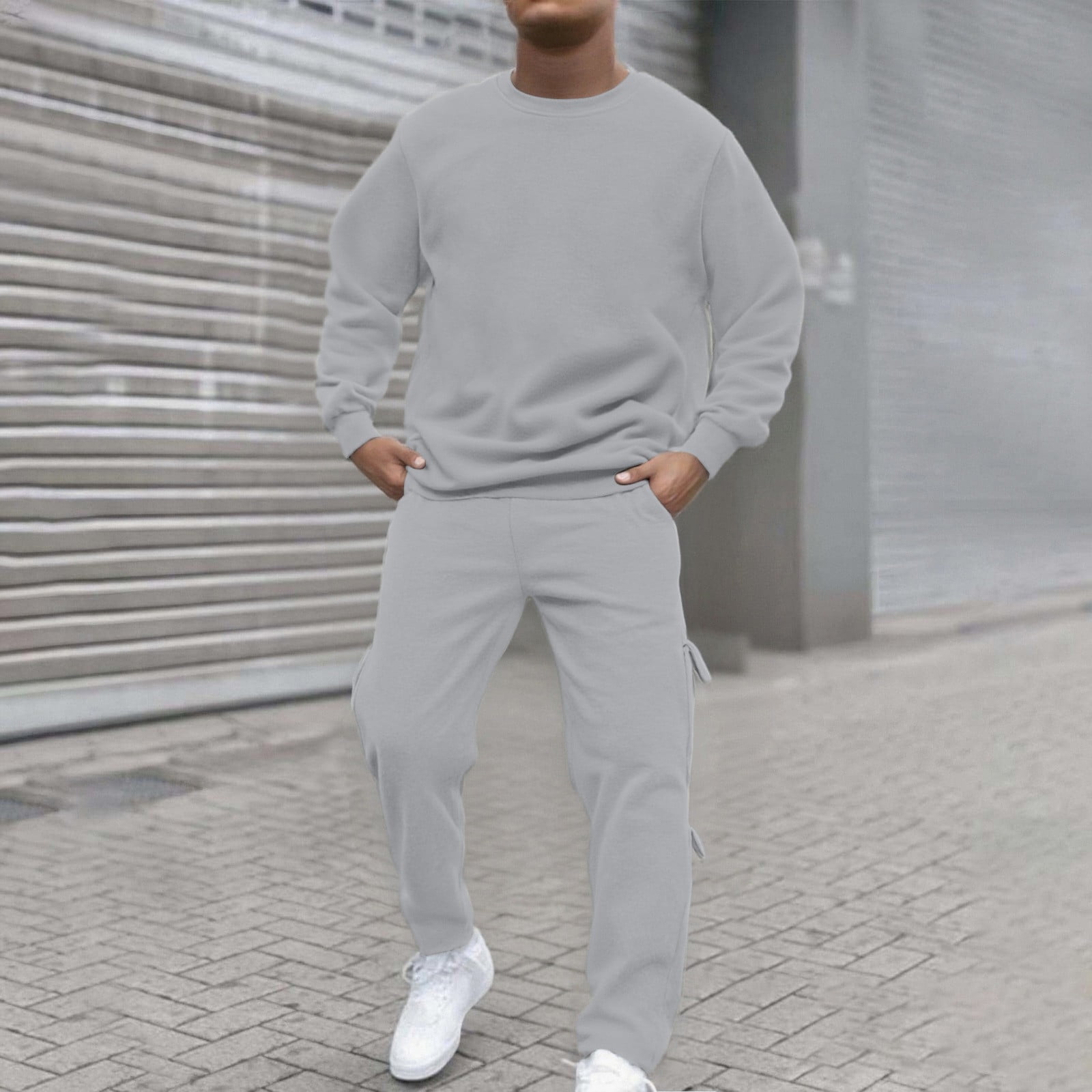 Men's Tracksuits Sweatsuits for Men Sweat Track Suits 2 Piece Hoodies ...