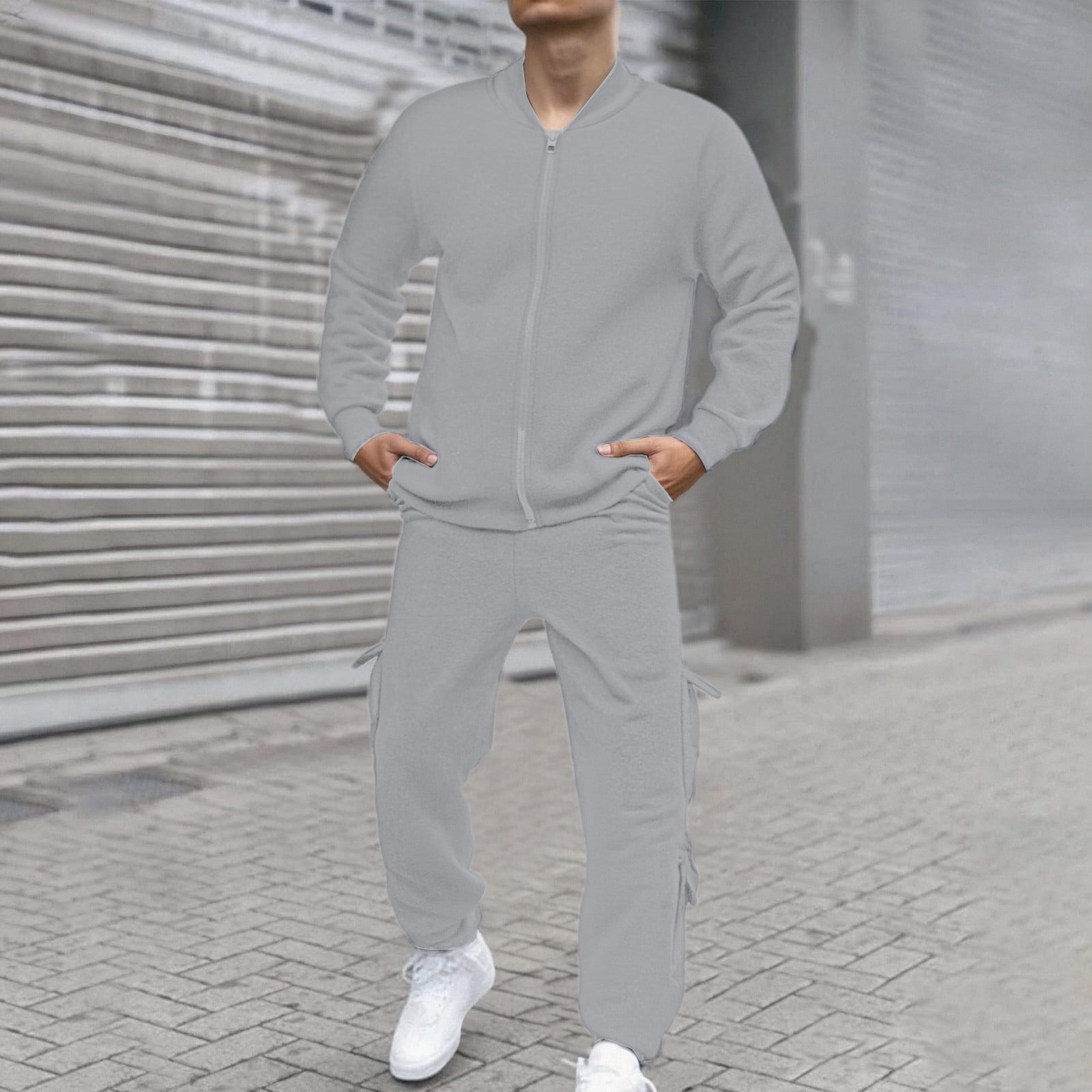 Men's Tracksuits Sweatsuits for Men Track Suits 2 Piece Set Athletic ...