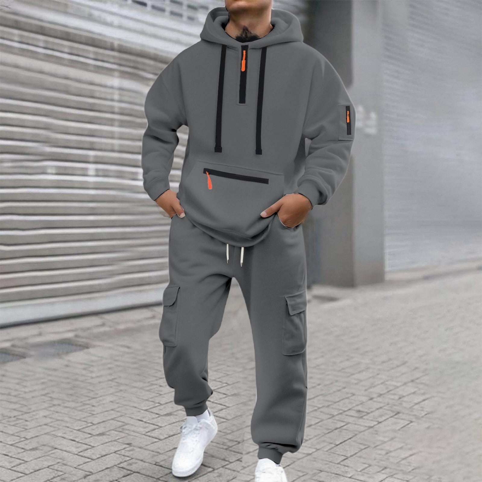 Men's Tracksuits Sweatsuits for Men Track Suits 2 Piece Set Casual ...