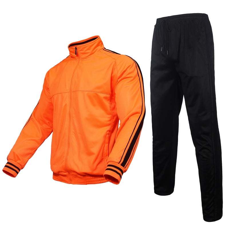 Men's Tracksutis 2 Piece Full Zip Running Jogging Sweatsuits Set with ...