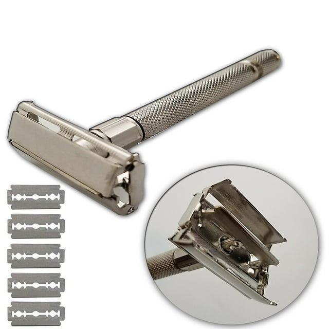 Men’s Traditional Classic Double Edge Shaving Safety Razor Butterfly ...