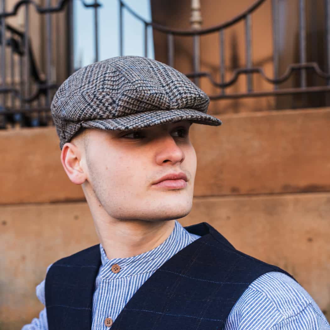 Men's Traditional Irish Wool Kerry Flat Cap, Size Large Made By Mucros ...