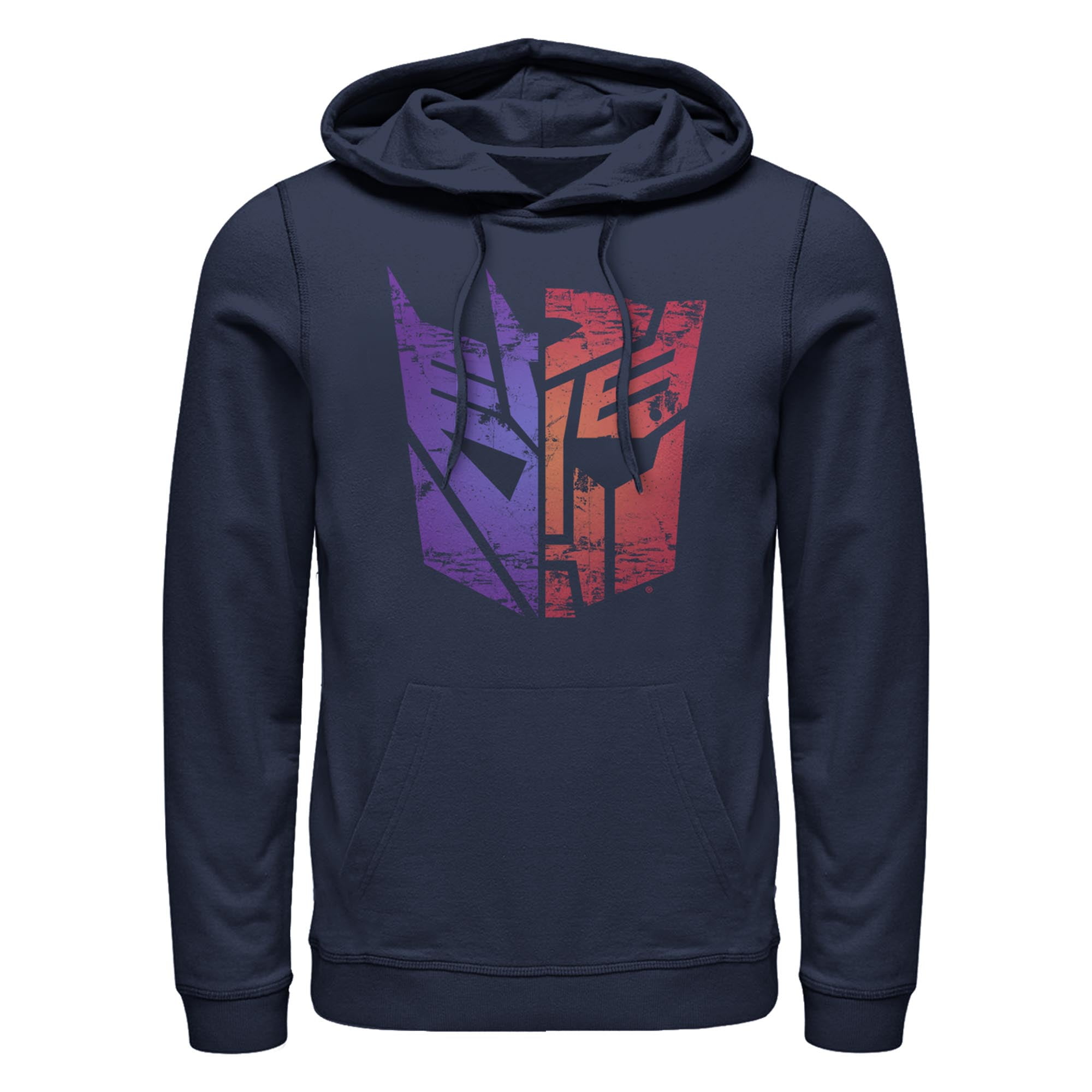 Men's Transformers Split Logo Pull Over Hoodie - Walmart.com