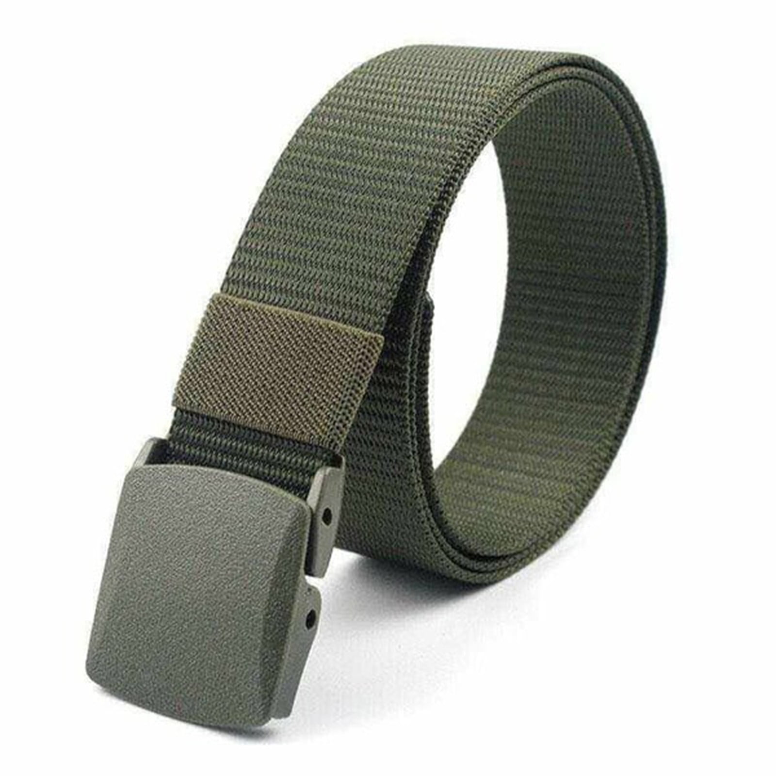 Men's Travel Belt - Nylon with Hidden Zipper Pocket, Non-Metal Buckle ...