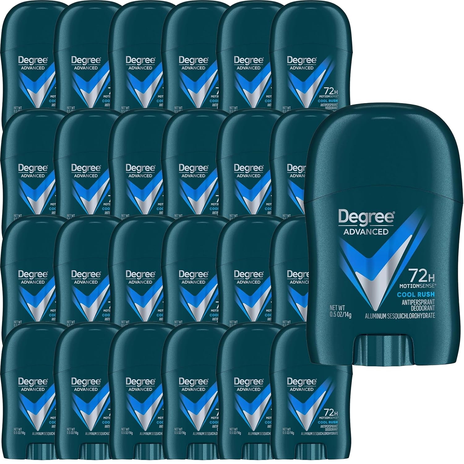 Men’s Travel Deodorant Cool Rush, 24 Pack Bulk, Antiperspirant ...