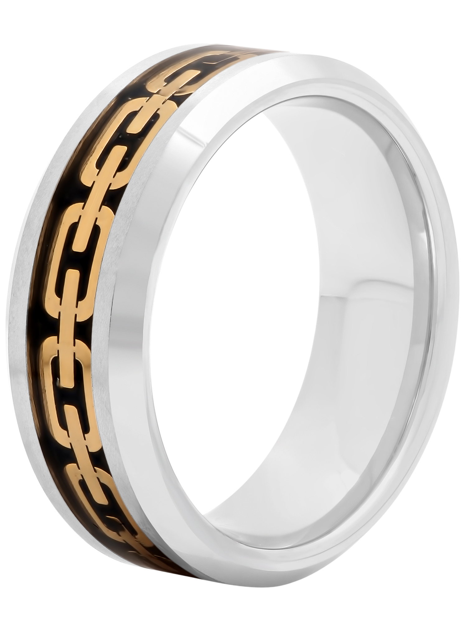 Tungsten Alaska The Last Frontier State Mountain Band Ring 8mm Men ...