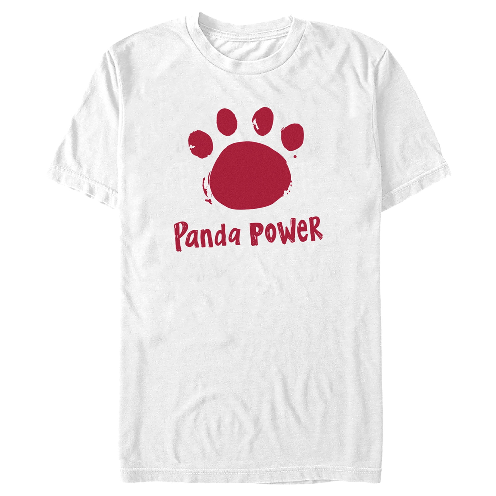 Men's Turning Red Panda Power Paw Print Graphic Tee White X Large ...