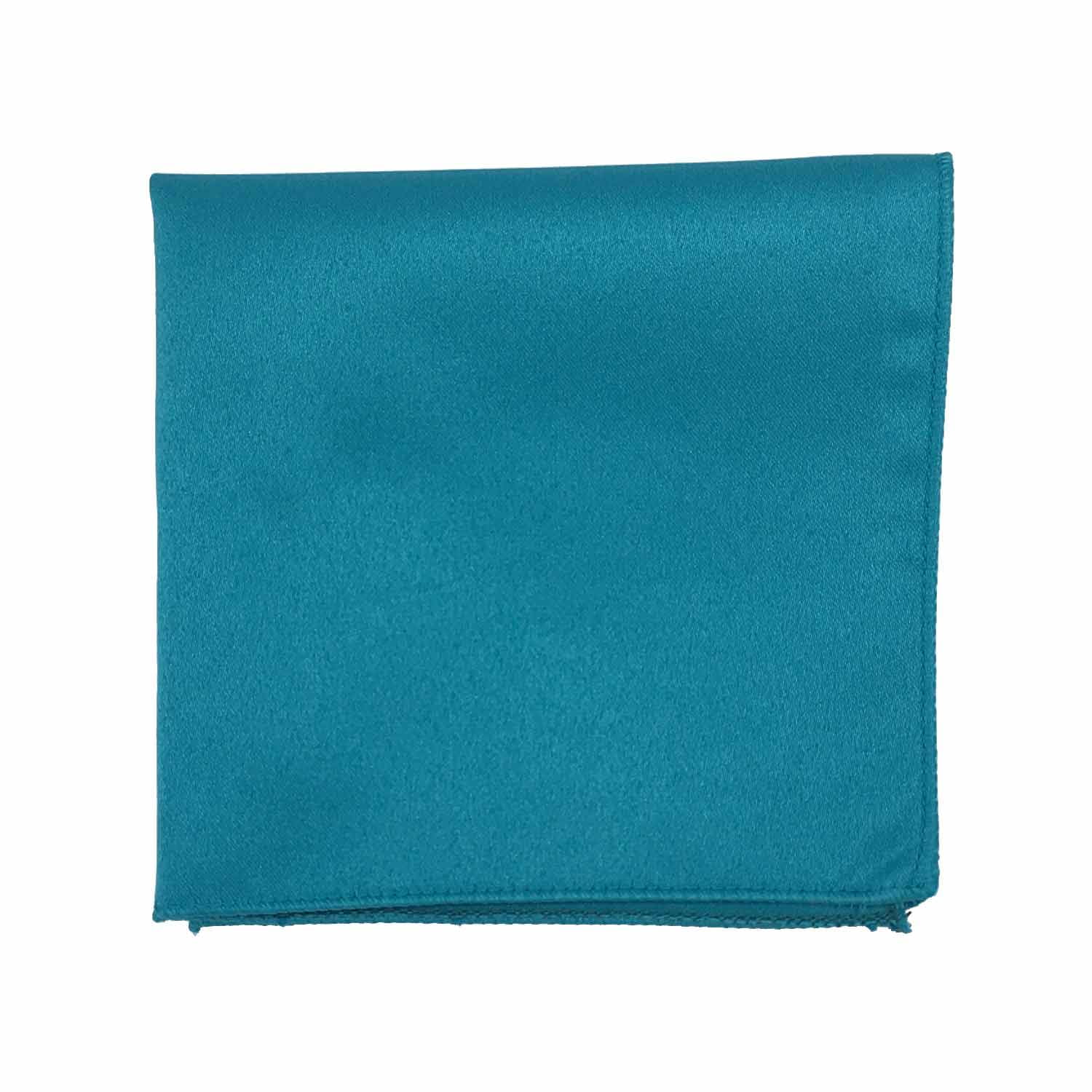 Men’s Turquoise Formal Satin Pocket Square in a Variety of Colors by ...