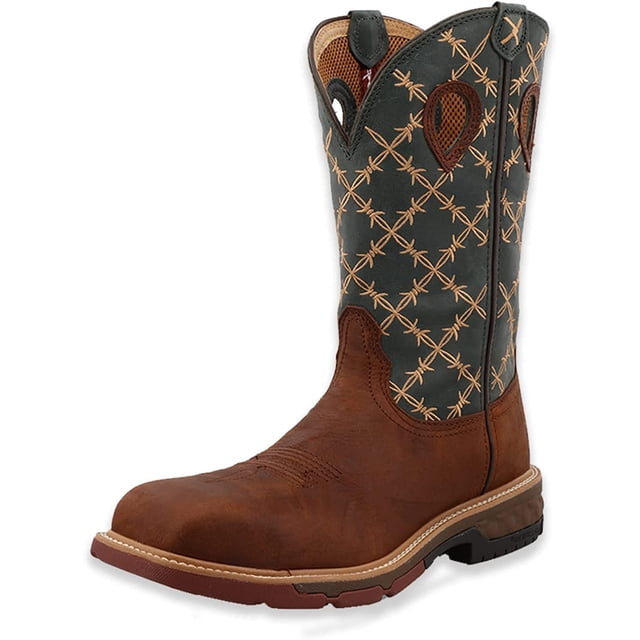Men's Twisted X 12 Nano Toe Western Work Boot MXBN002 - Walmart.com
