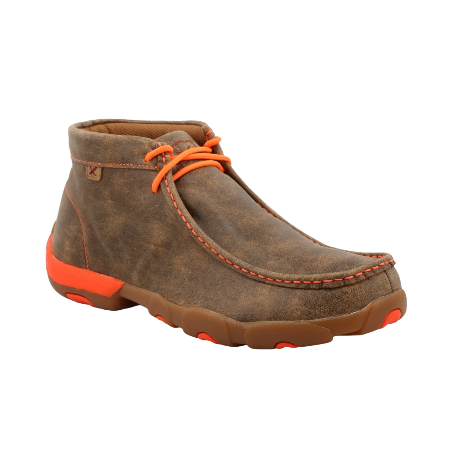 Men's Twisted X MDM0019 Bomber/Neon Orange Leather 7 W - Walmart.com