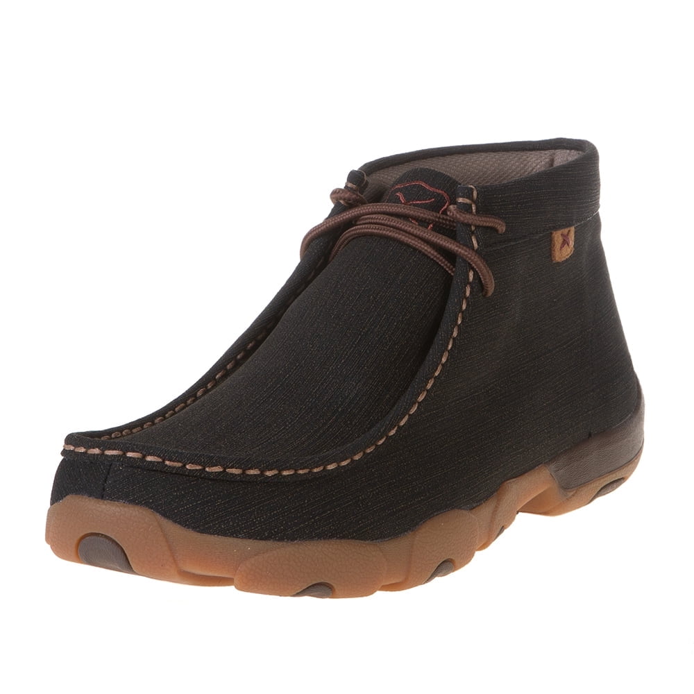 Men's Twisted X MDM0080 Driving Moc Chukka Rubberized Brown Leather 12 ...