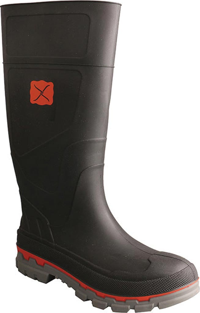 Men's Twisted X MWBS002 Mud Boot Black Leather 9 M - Walmart.com