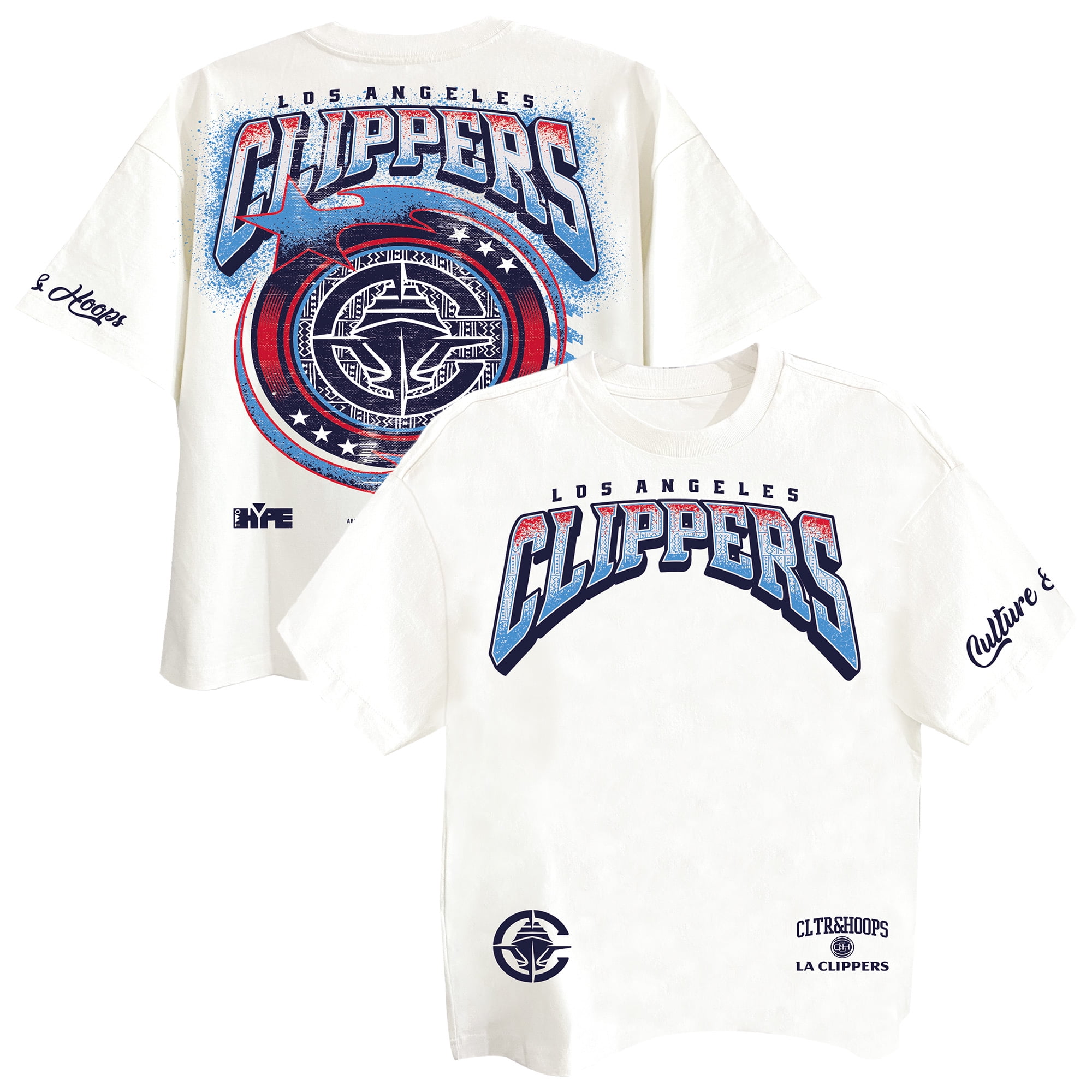 Men's Two Hype White LA Clippers Drip & Dime Collection Premium T-Shirt ...