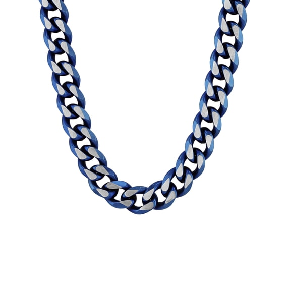 Free Shipping! Brilliance Fine Jewelry Men's Two-Tone 24-Inch Blue and ...