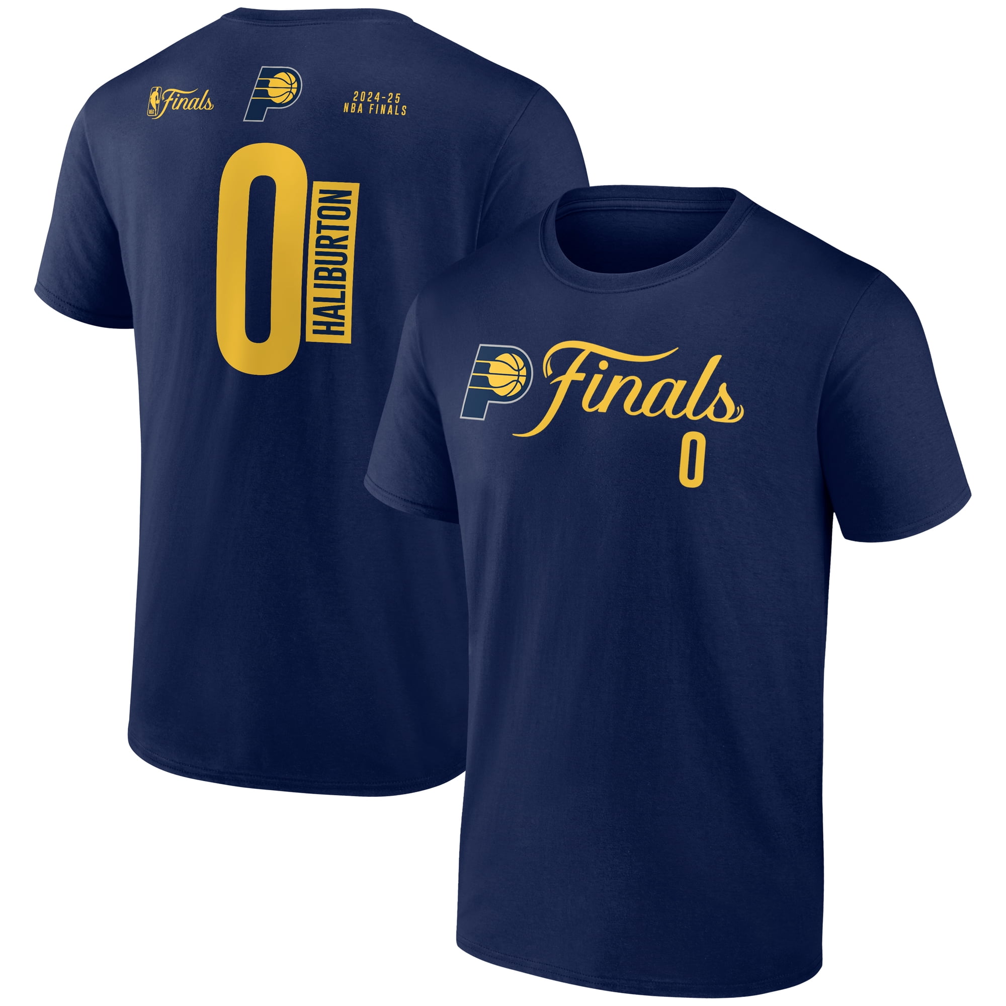 Men's Tyrese Haliburton Navy Indiana Pacers 2025 NBA Finals Court ...