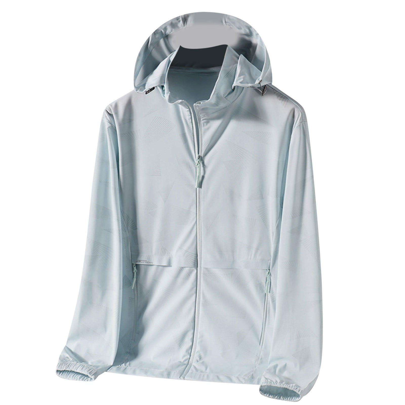 Men's UPF 50+ Light Jacket Sun Protection Hooded SPF UV Jacket Hiking ...