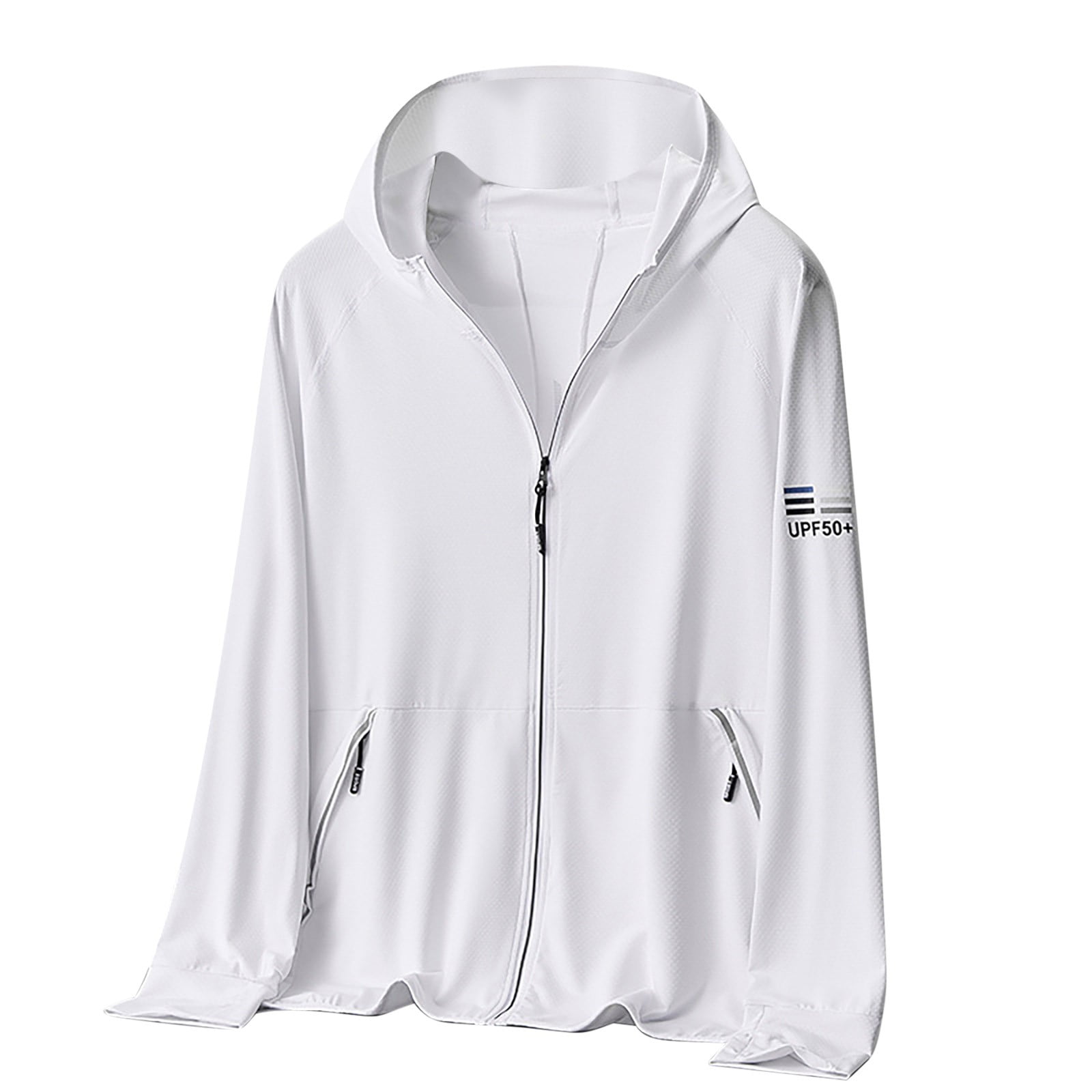 Men's UPF 50+ Light Jacket Sun Protection Hooded SPF UV Jacket Hiking ...