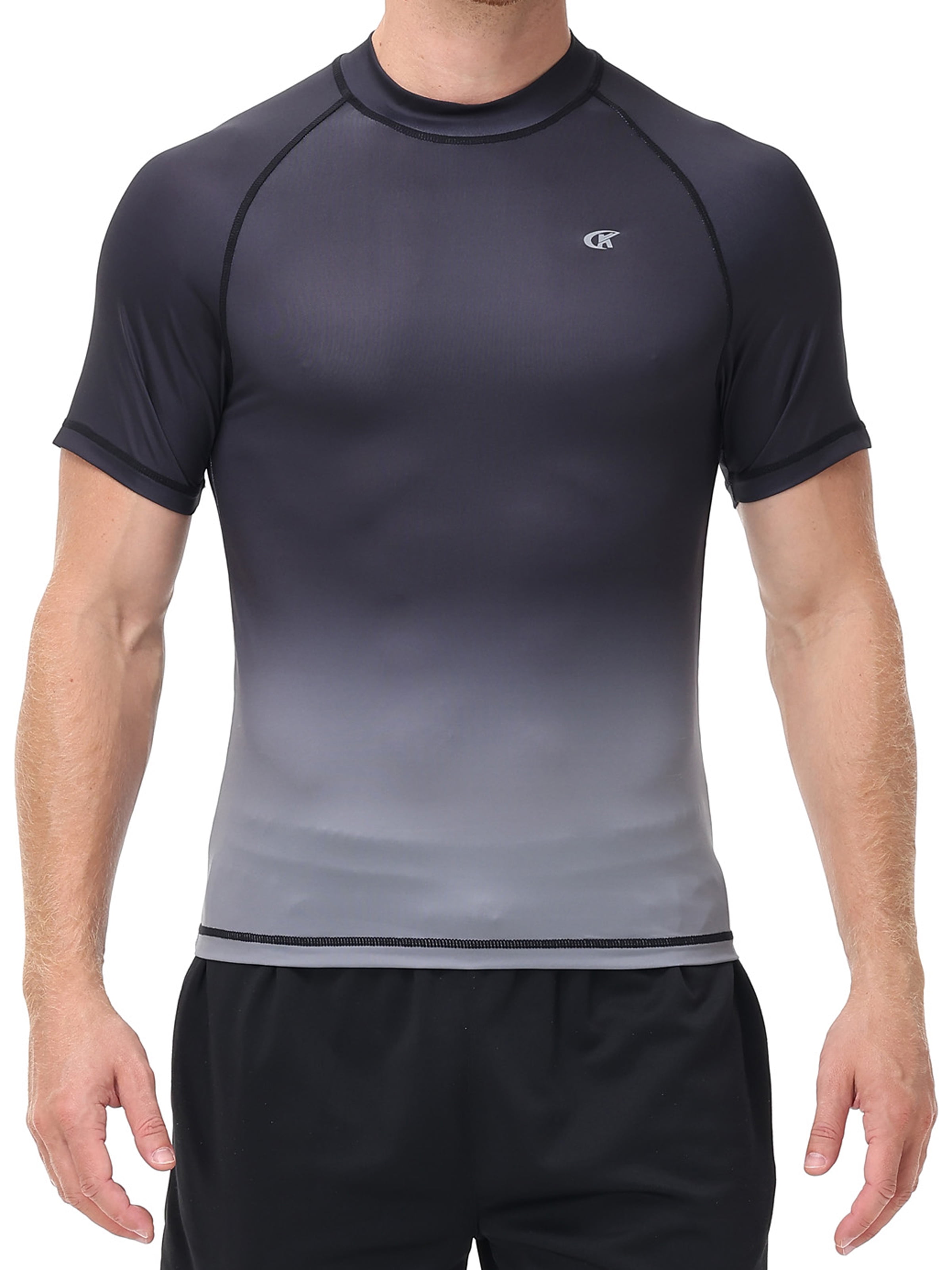 Weilanxin Men's UPF50+ Quick-Dry Rash Guard Shirt Surfing, Running ...