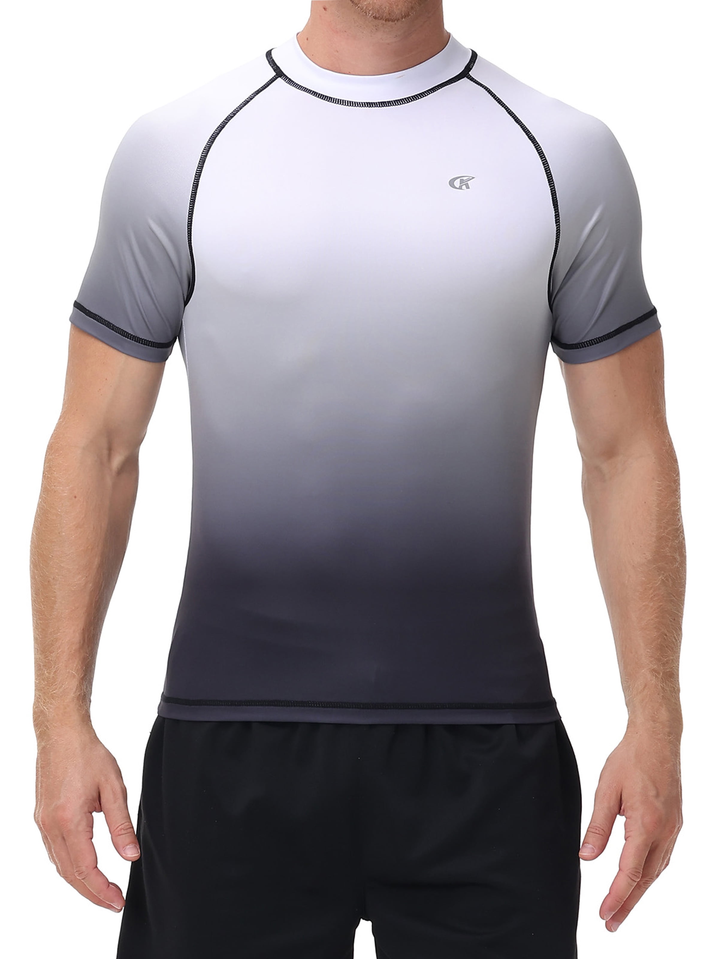 Weilanxin Men's UPF50+ Quick-Dry Rash Guard Shirt Surfing, Running ...