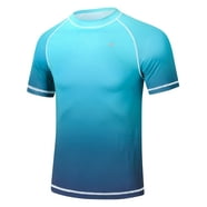 Kanu Surf Mens Rash Guard, 2 Pack UPF 50+ Quick Dry Short Sleeve Swim ...