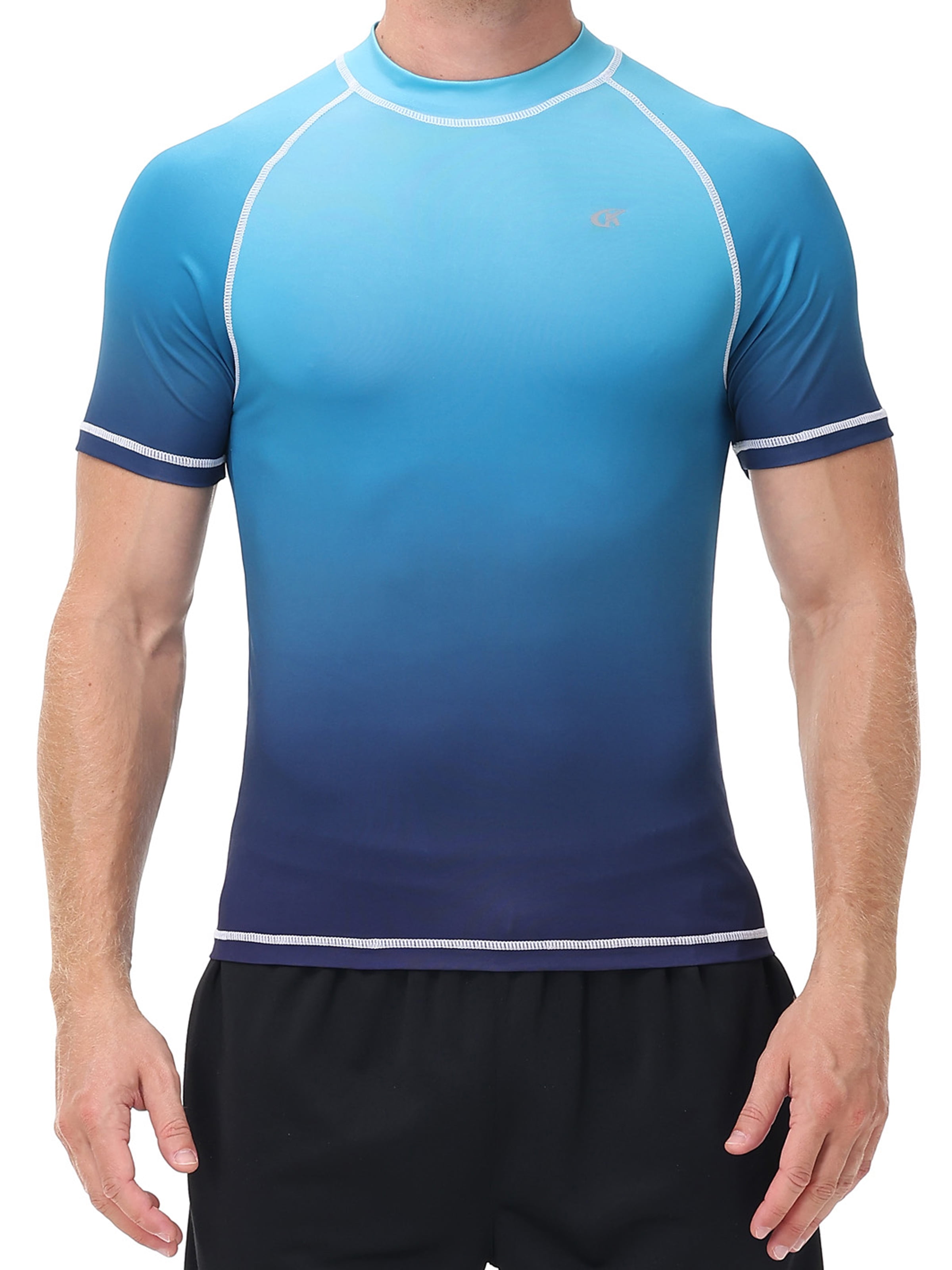 Weilanxin Men's UPF50+ Quick-Dry Rash Guard Shirt Surfing, Running ...