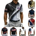 Men's US 250th Anniversary 3D Print Polo Shirt with Dynamic Graphic ...