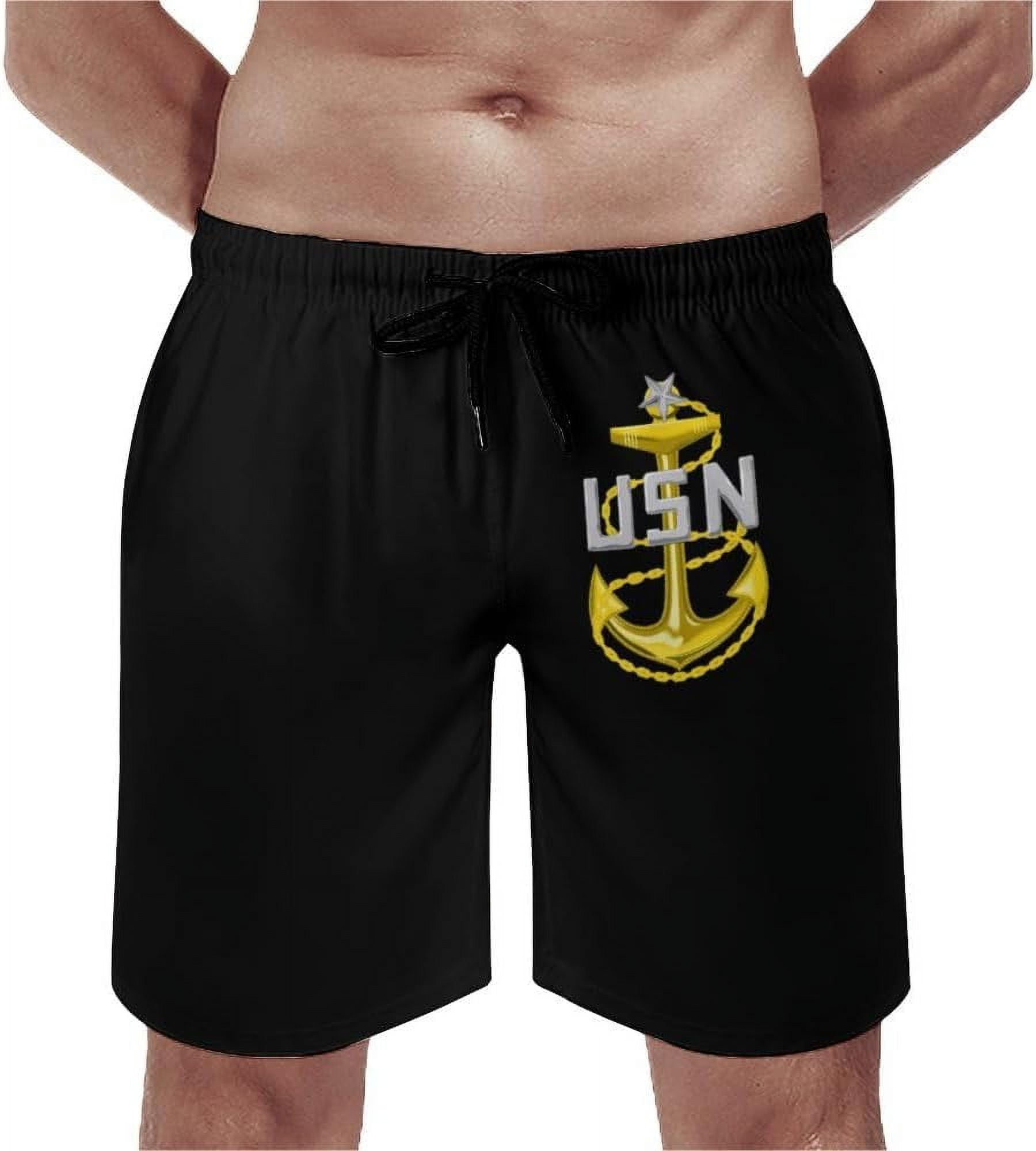 Men's US Navy Chief Petty Officer Swim Trunks Quick Drying Bathing 3D ...