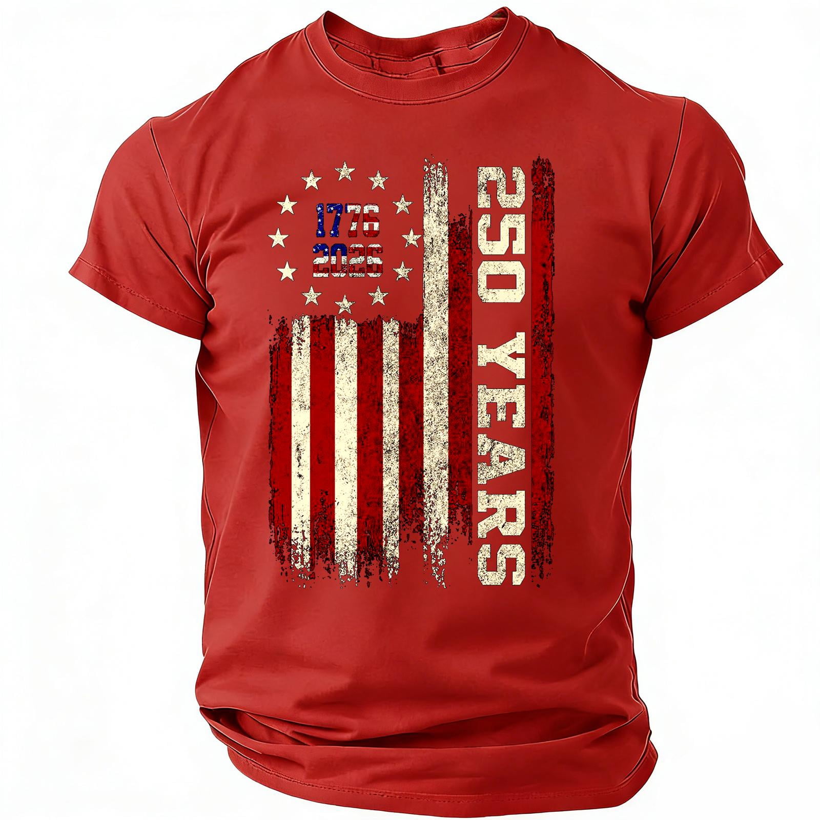 Men's USA 250 Years Patriotic Fighter Jet T-Shirt American Flag Graphic ...