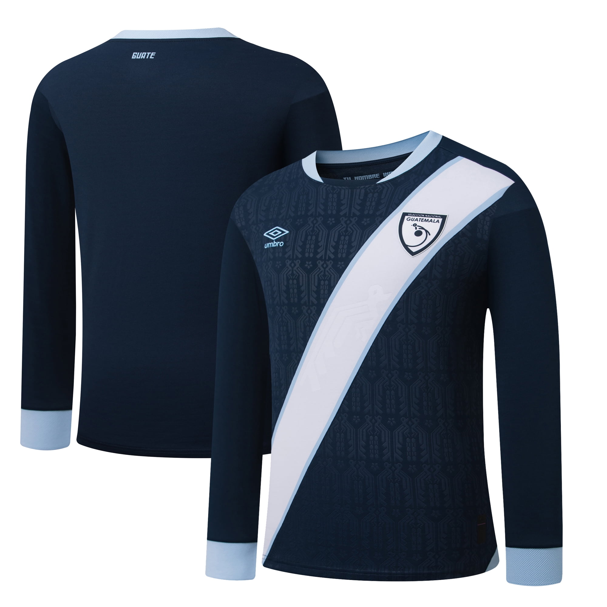 Men's Umbro Navy Guatemala National Team 2025 Away Replica Long Sleeve Jersey - Walmart.com