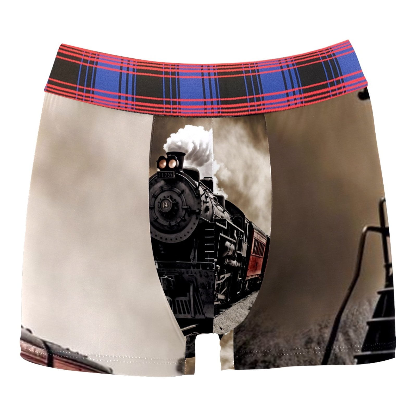 Men's Underwear Boxer Briefs Polyester Soft Underwear Boxers for Men,M ...