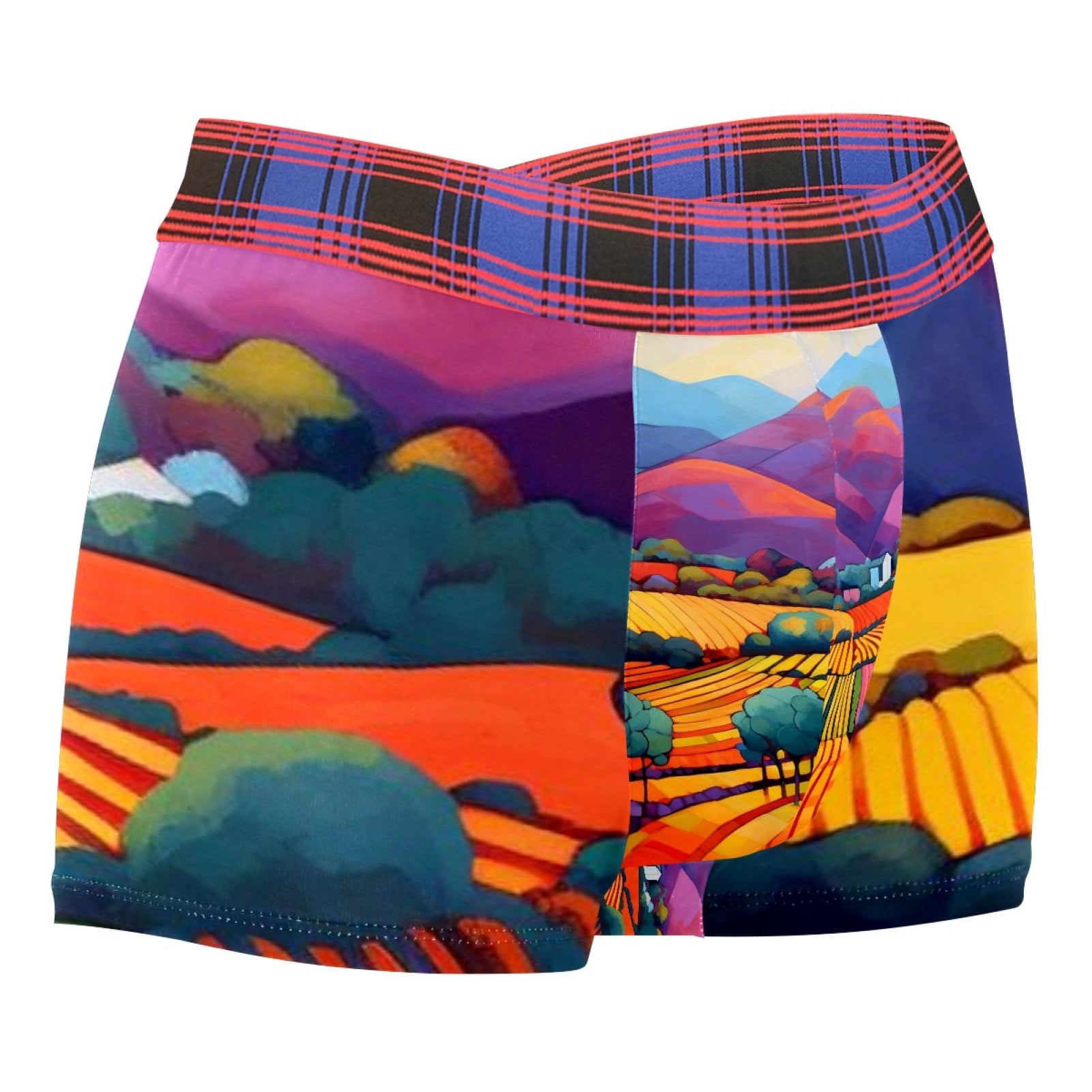 Men's Underwear Boxer Briefs Polyester Soft Underwear Boxers for Men,M ...