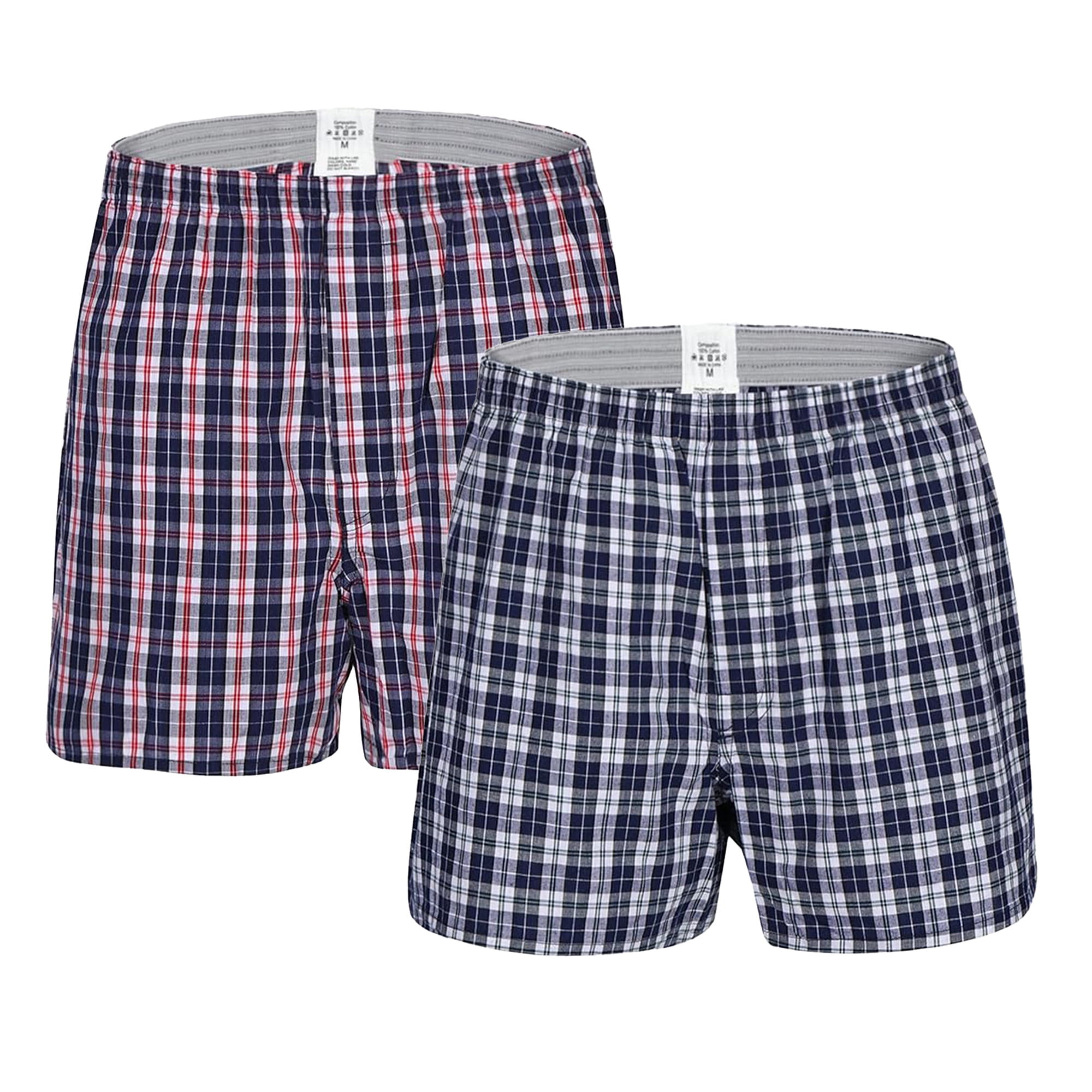 Men's Underwear Boxer Shorts Pack, 100% Cotton ComfortSoft Boxer Shorts ...