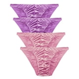 Men's Underwear Satin Silky Sexy Bikini Small to Plus Sizes Multi-Pack ...