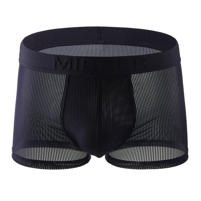 Men's Underwear Transparent Boxer Briefs Cool Mesh Comfortable ...
