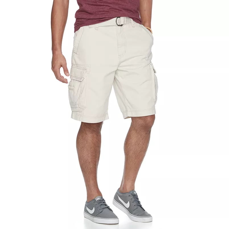Men's Unionbay Survivor Belted Cargo Shorts Color: Stone Size: 38 ...
