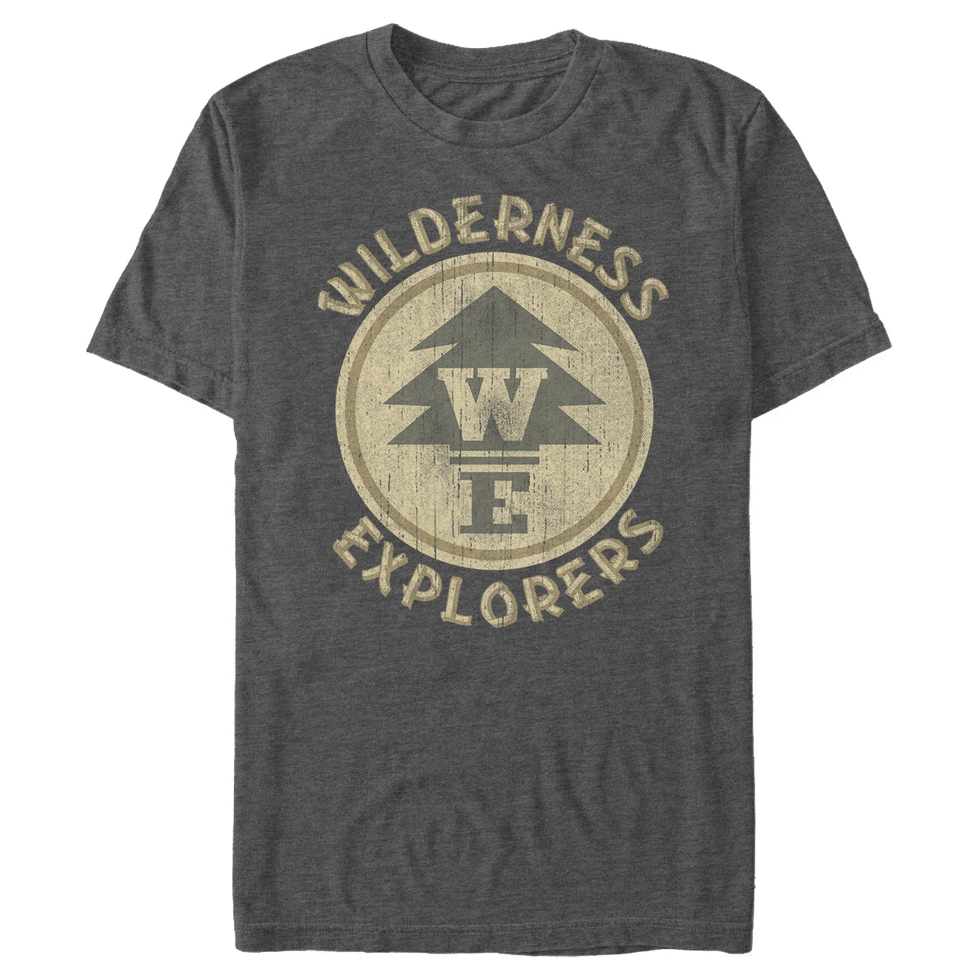 Men's Up Wilderness Explorer Badge Graphic Tee Charcoal Heather X Large ...