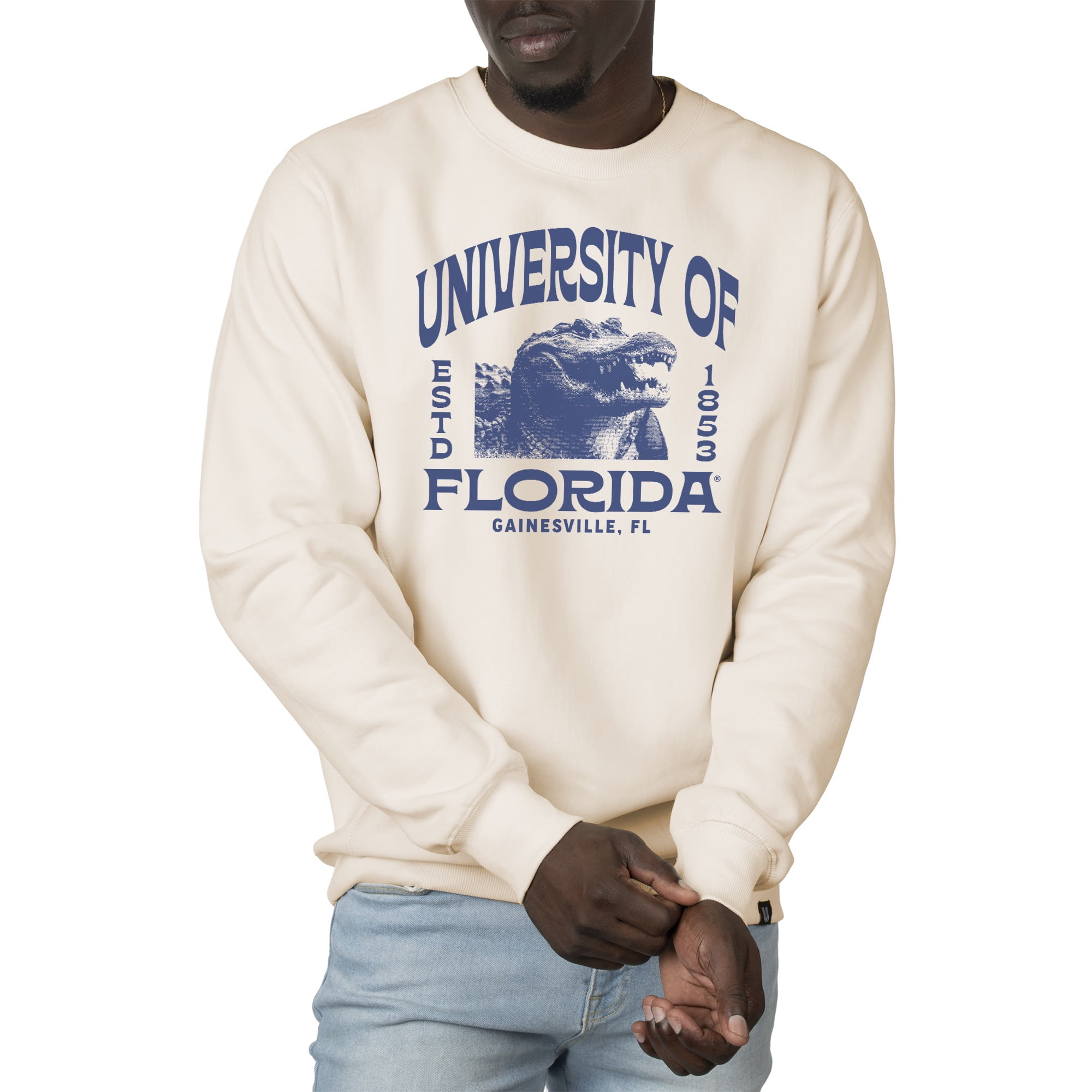 Men's Uscape Apparel Cream Florida Gators Premium Heavyweight Crew Neck ... Men's Uscape Apparel Cream Florida Gators Premium Heavyweight Crew Neck ...