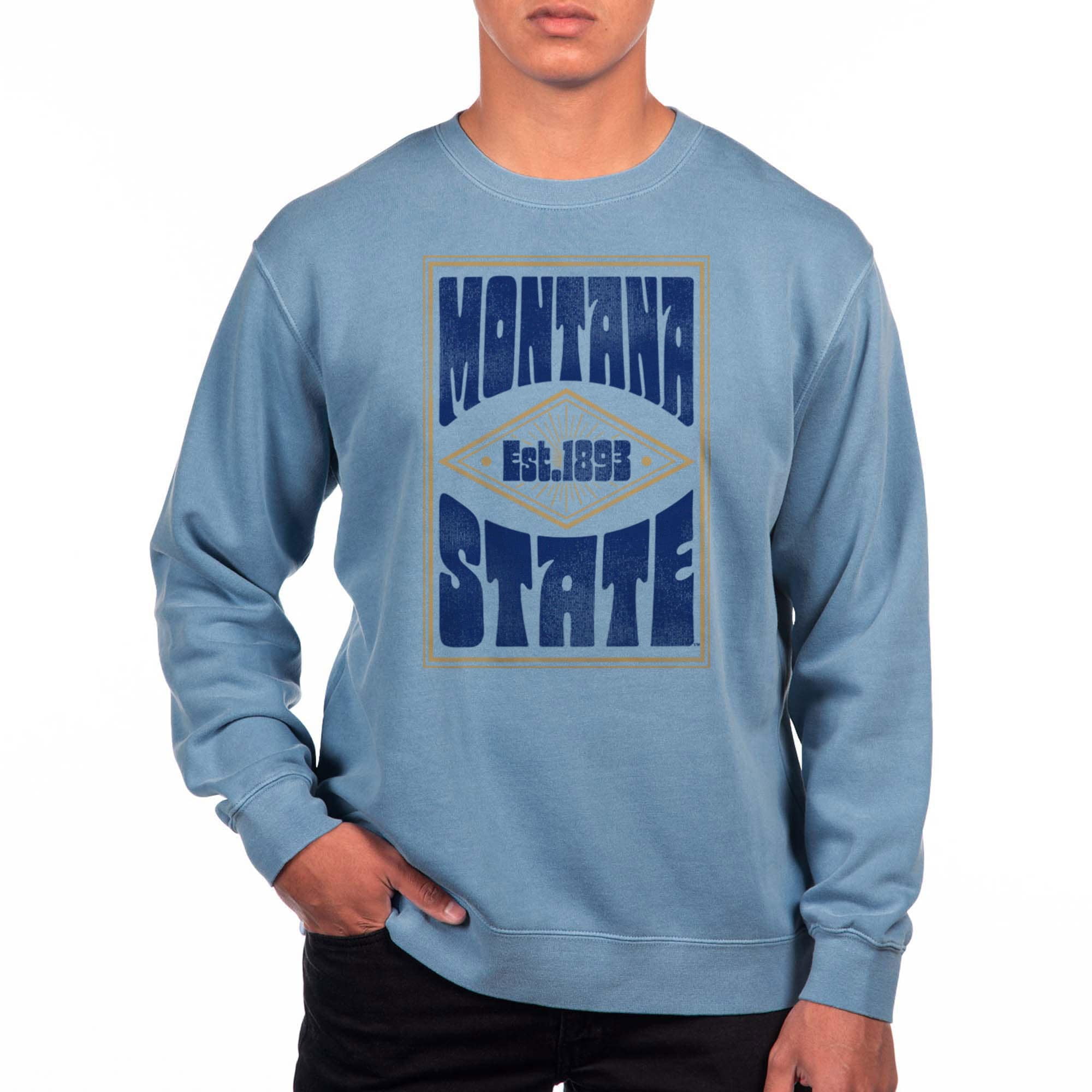 Men's Uscape Apparel Powder Blue Montana State Bobcats Pigment Dyed ...