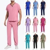 Men’s V-Neck Scrub Set - Durable Medical Uniform for Doctors/Nurses ...