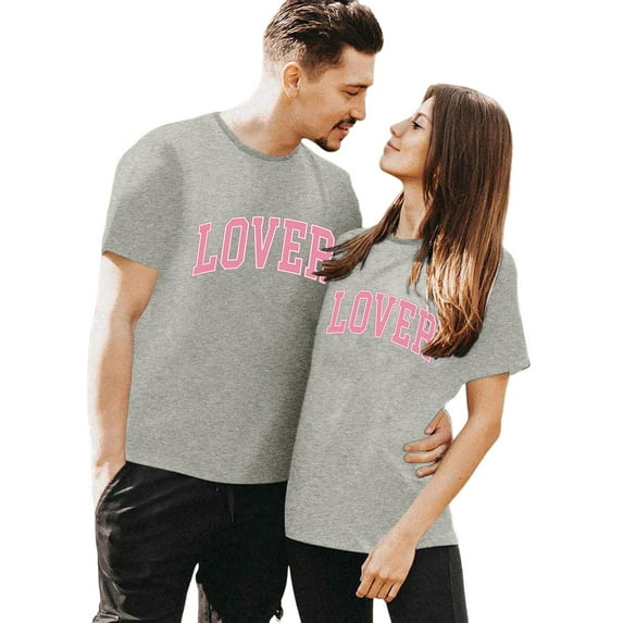 Men's Valentines Day T Shirt Fahsion Letter Print Summer Short Sleeve ...